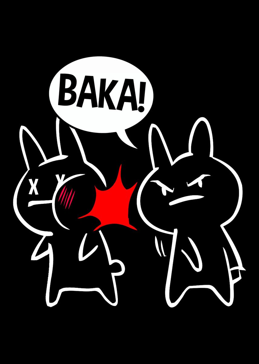 'Baka gift' Poster, picture, metal print, paint by Stefanie Herrmann ...