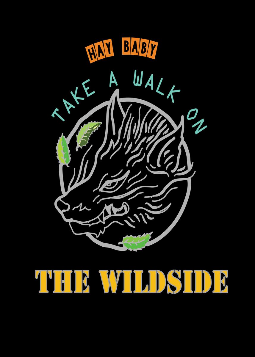 'The wildside' Poster, picture, metal print, paint by di | Displate