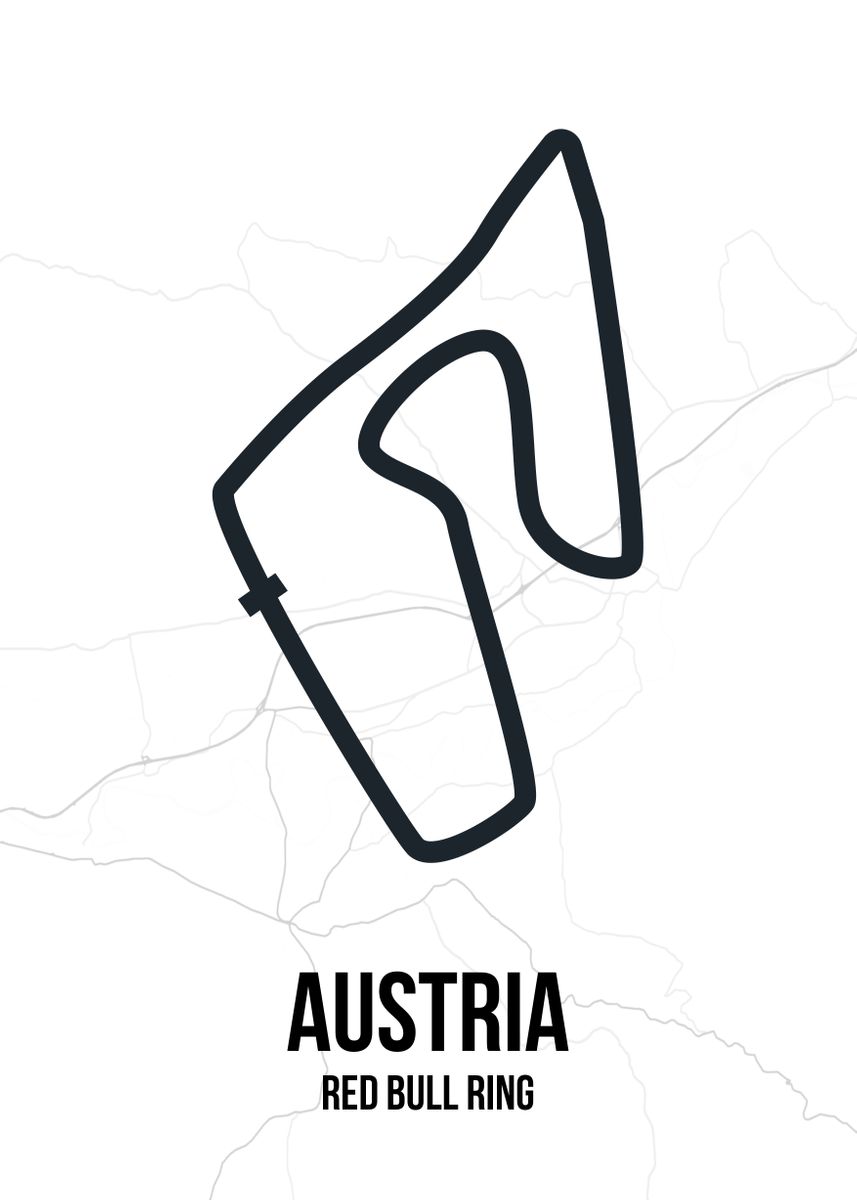 'Austria Red Bull Ring ' Poster, picture, metal print, paint by Jorn ...