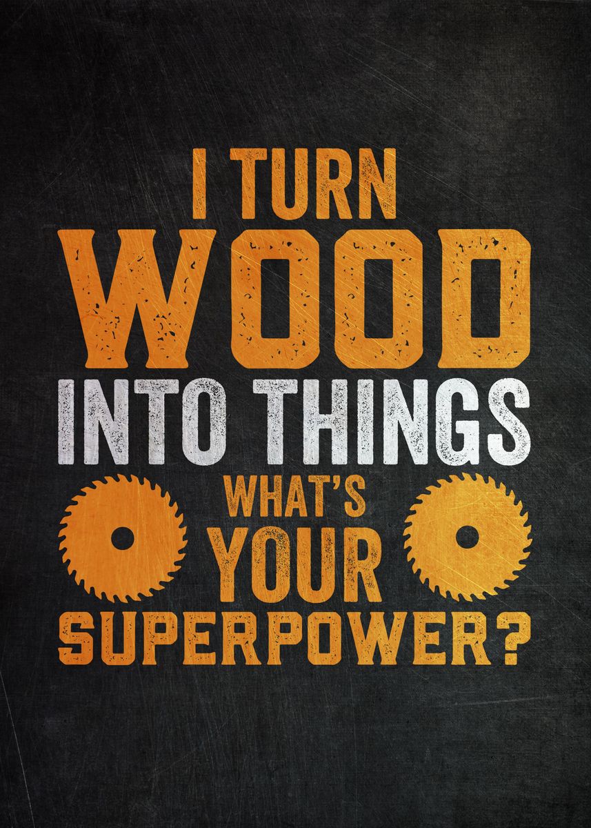 'Woodworking' Poster, picture, metal print, paint by PosterWorld | Displate