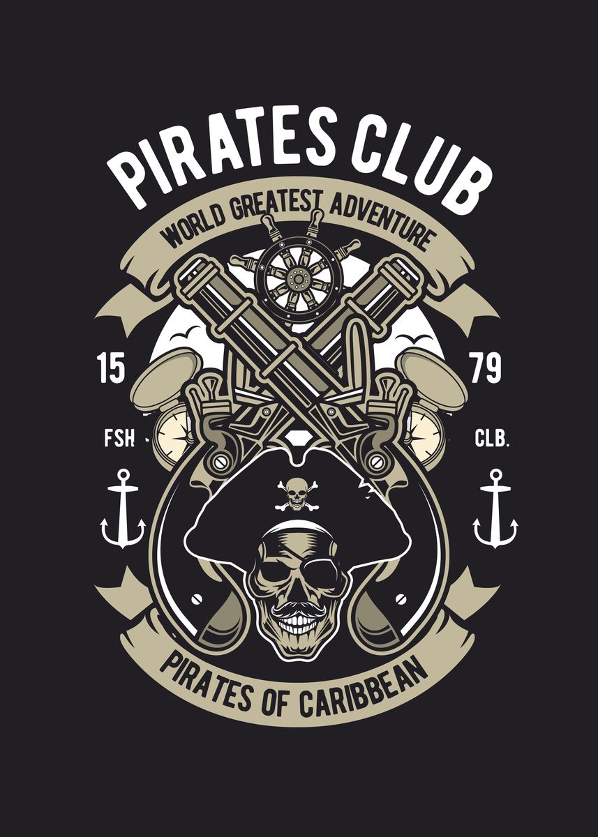 'Pirate' Poster by Anti Social | Displate