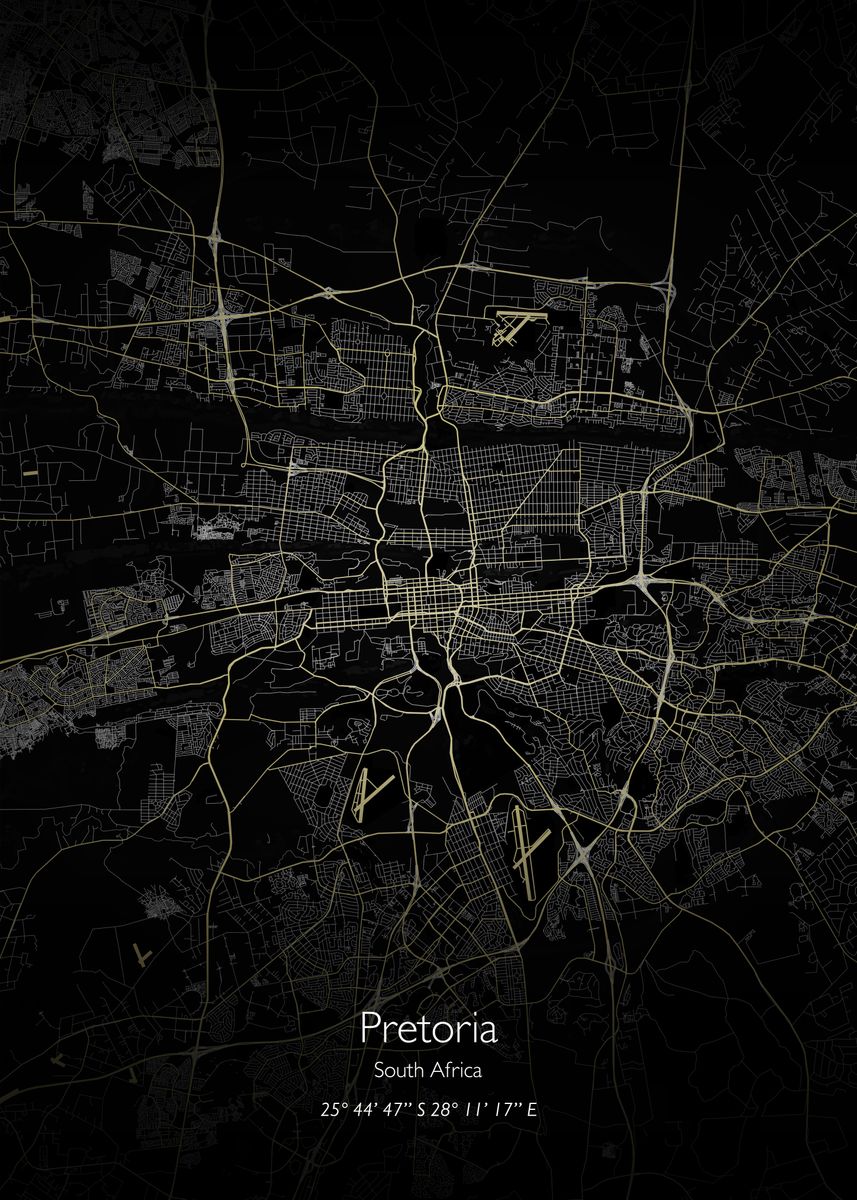 'Pretoria' Poster, picture, metal print, paint by MaPetiteVille com ...