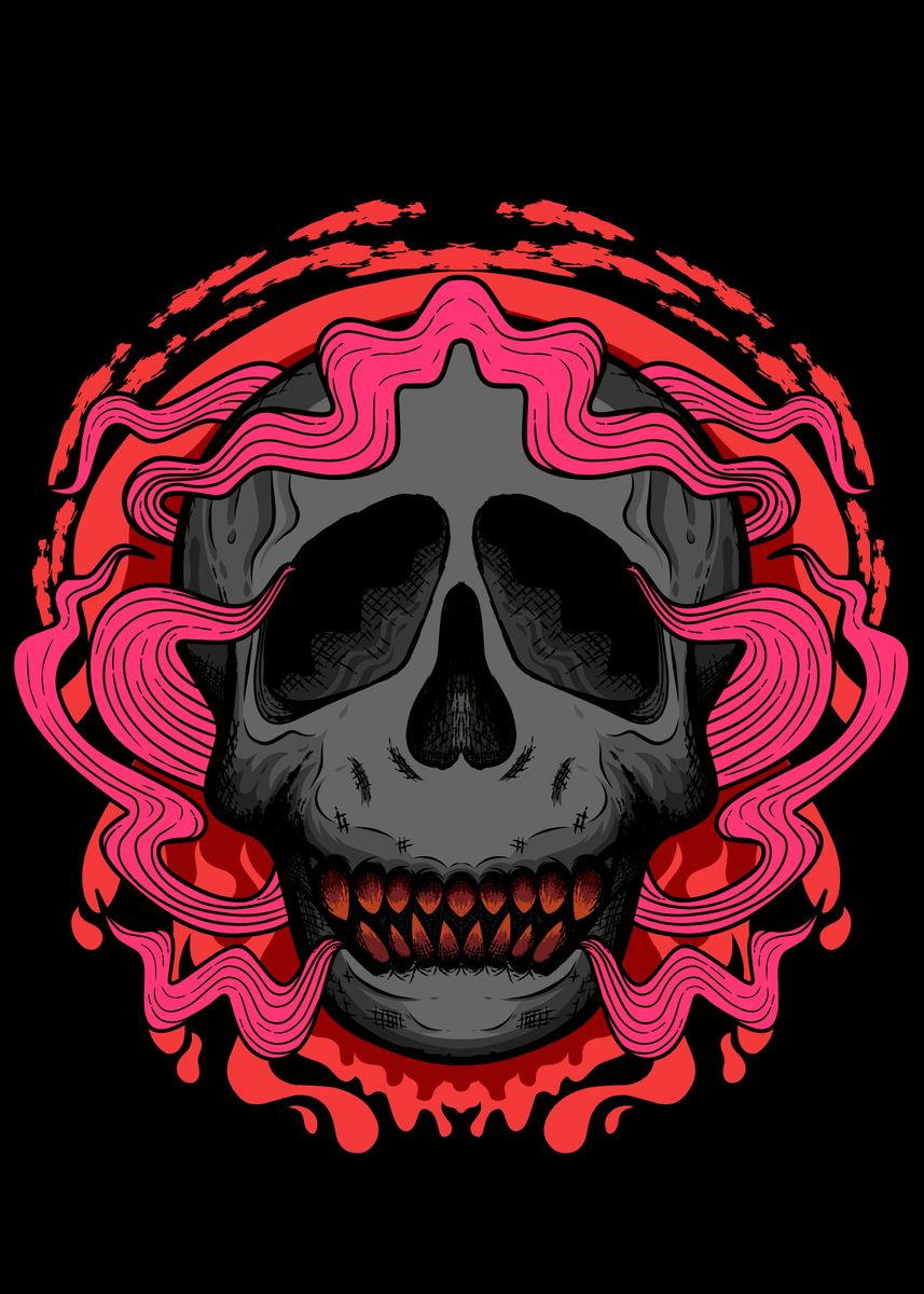 'Death Skull' Poster by Heri Askuri | Displate