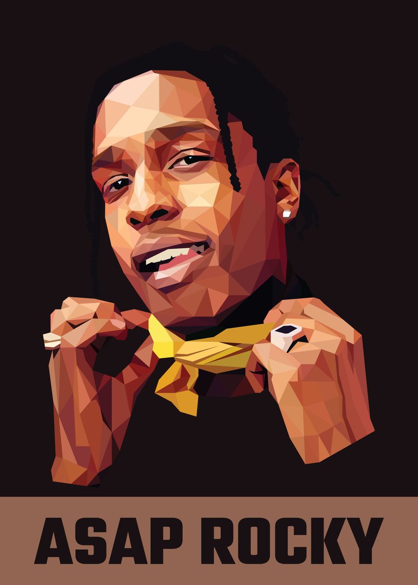 'Asap Rocky' Poster by Yanz Studio | Displate