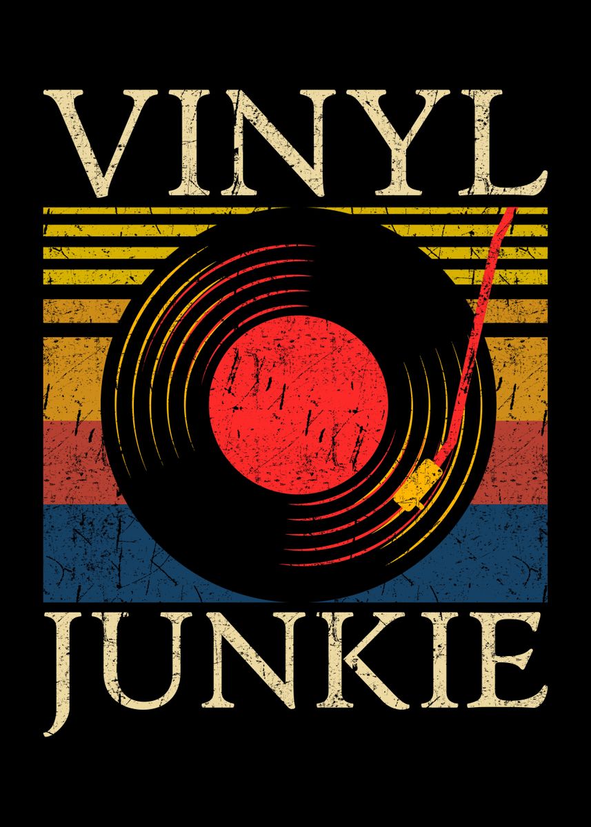 'Vinyl Record Collector' Poster, picture, metal print, paint by schmugo ...