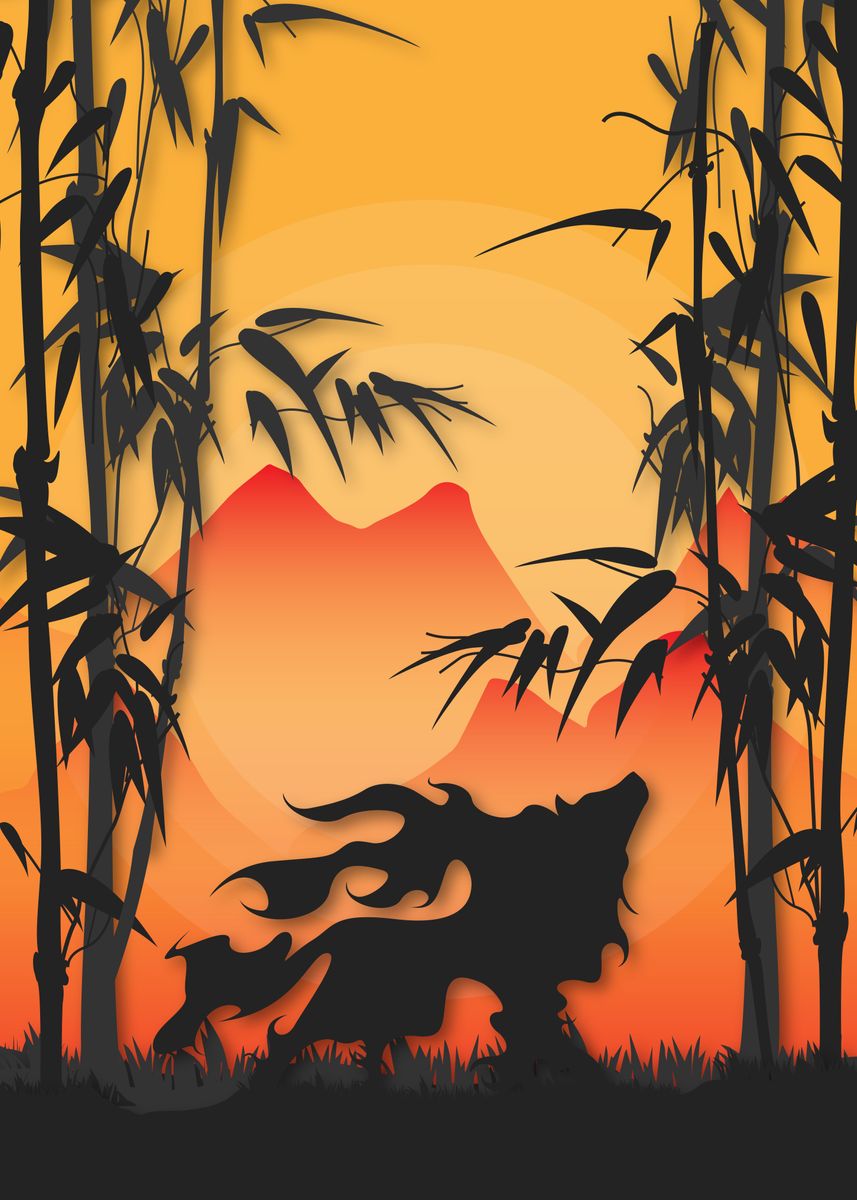 'Amaterasu the sun goddess' Poster, picture, metal print, paint by ...