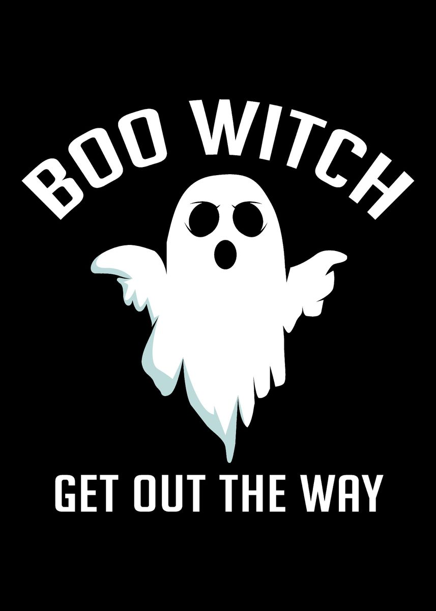 'Boo Witch Meme Funny Hallo' Poster by Powdertoastman | Displate