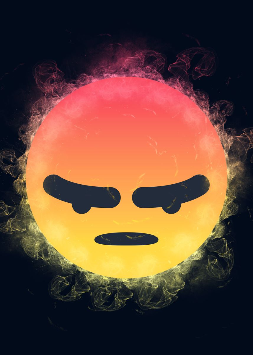 'angry emoji emoticon ' Poster by The Bright Art | Displate