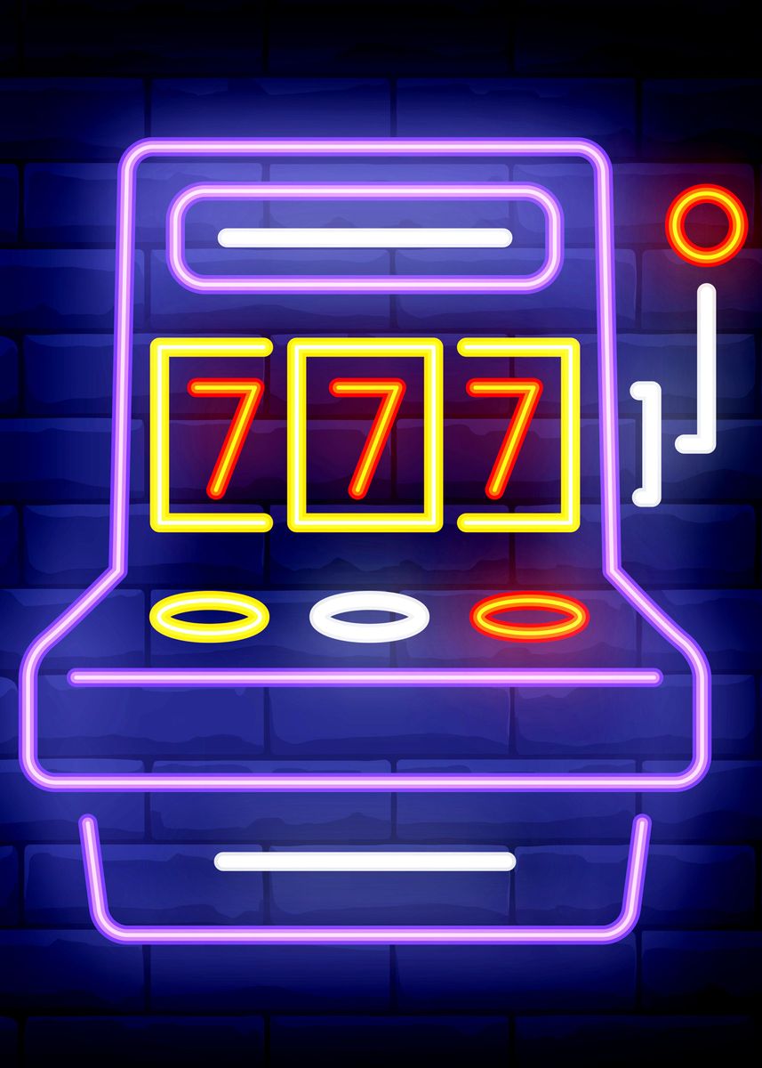 'Slot Machine Gambling' Poster, picture, metal print, paint by ...