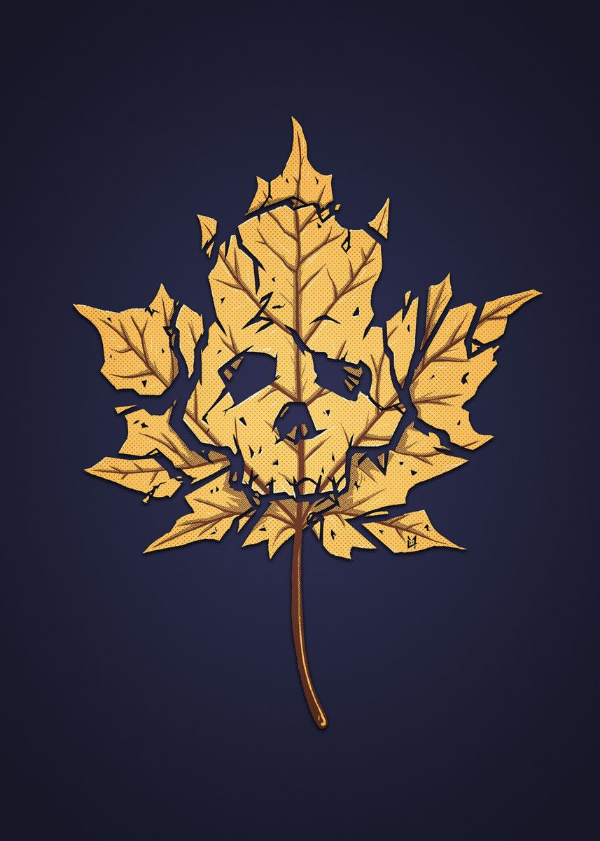 'Dead Leaf' Poster, picture, metal print, paint by Patrick Zedouard ...