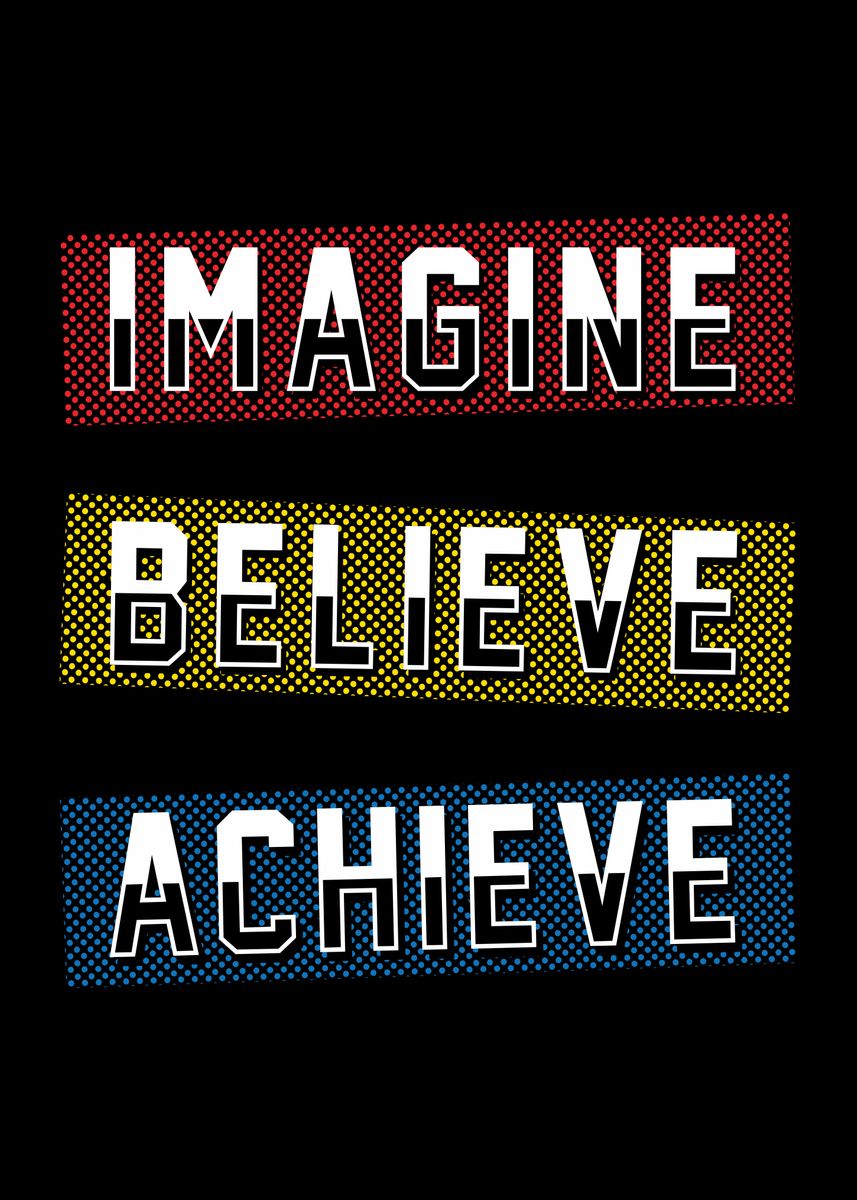 'Imagine' Poster, picture, metal print, paint by Sam Kal | Displate