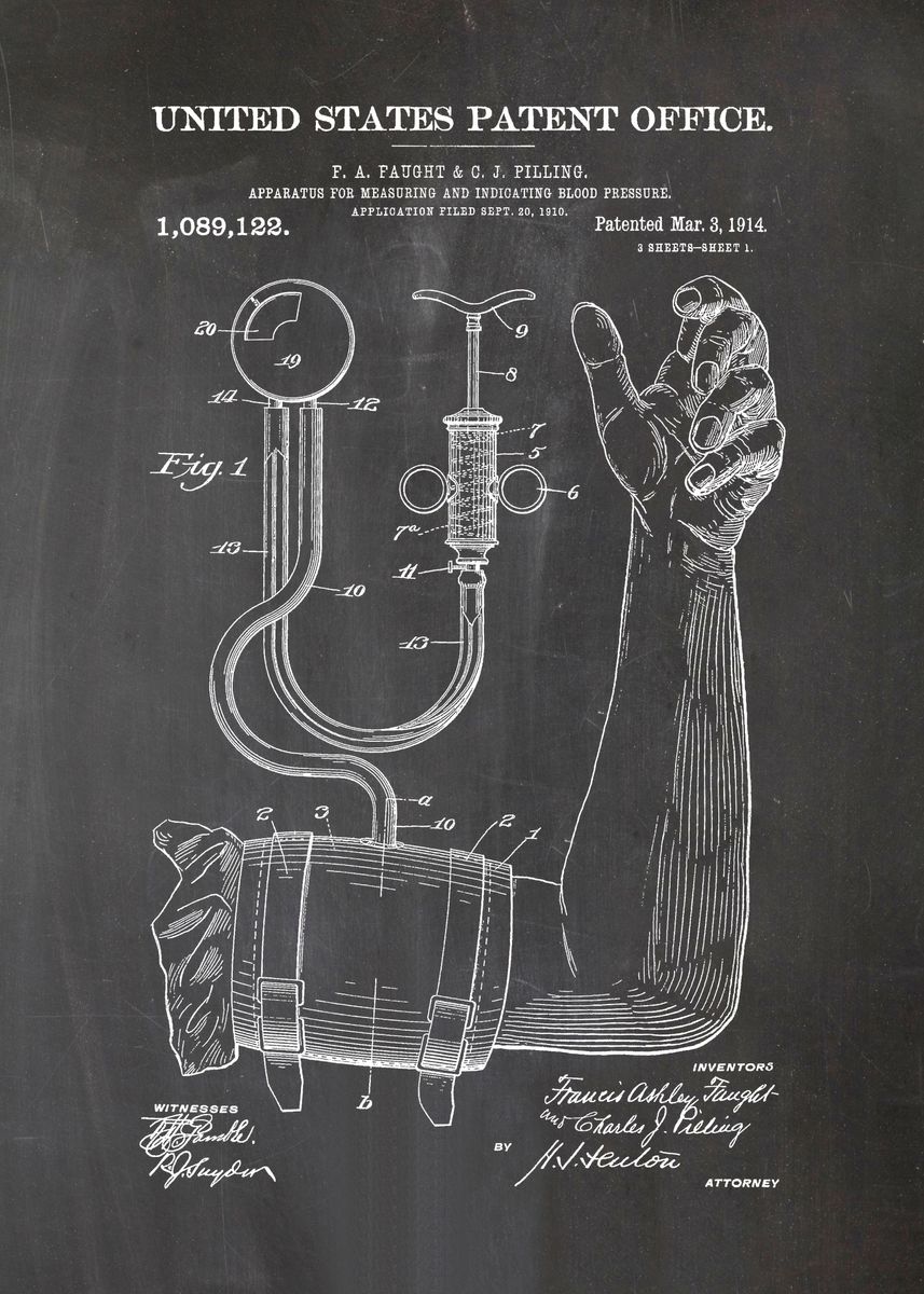 '14 Blood Pressure Monitor' Poster by Daniel Seymour | Displate