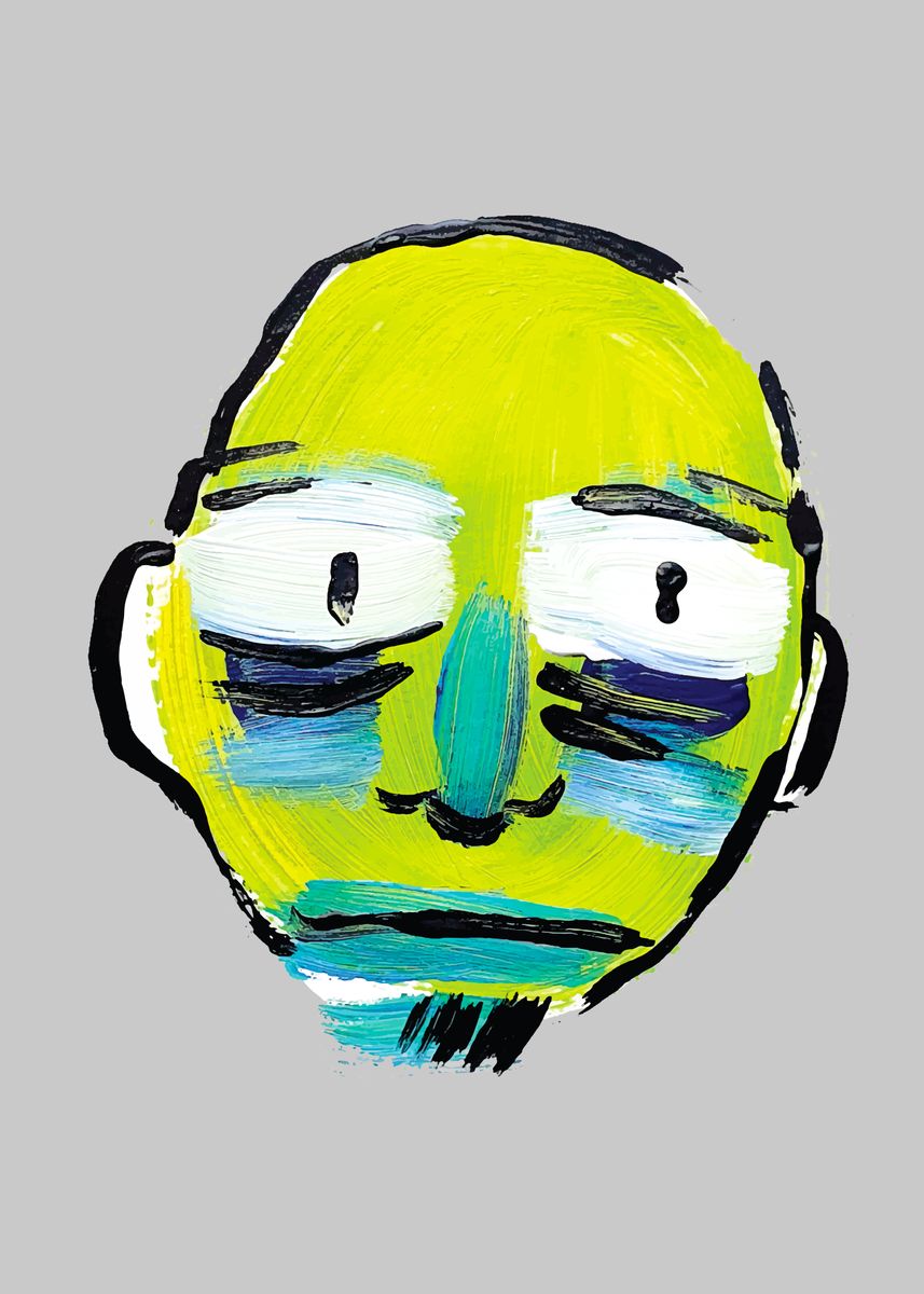 'Kyle' Poster, picture, metal print, paint by VIDI | Displate