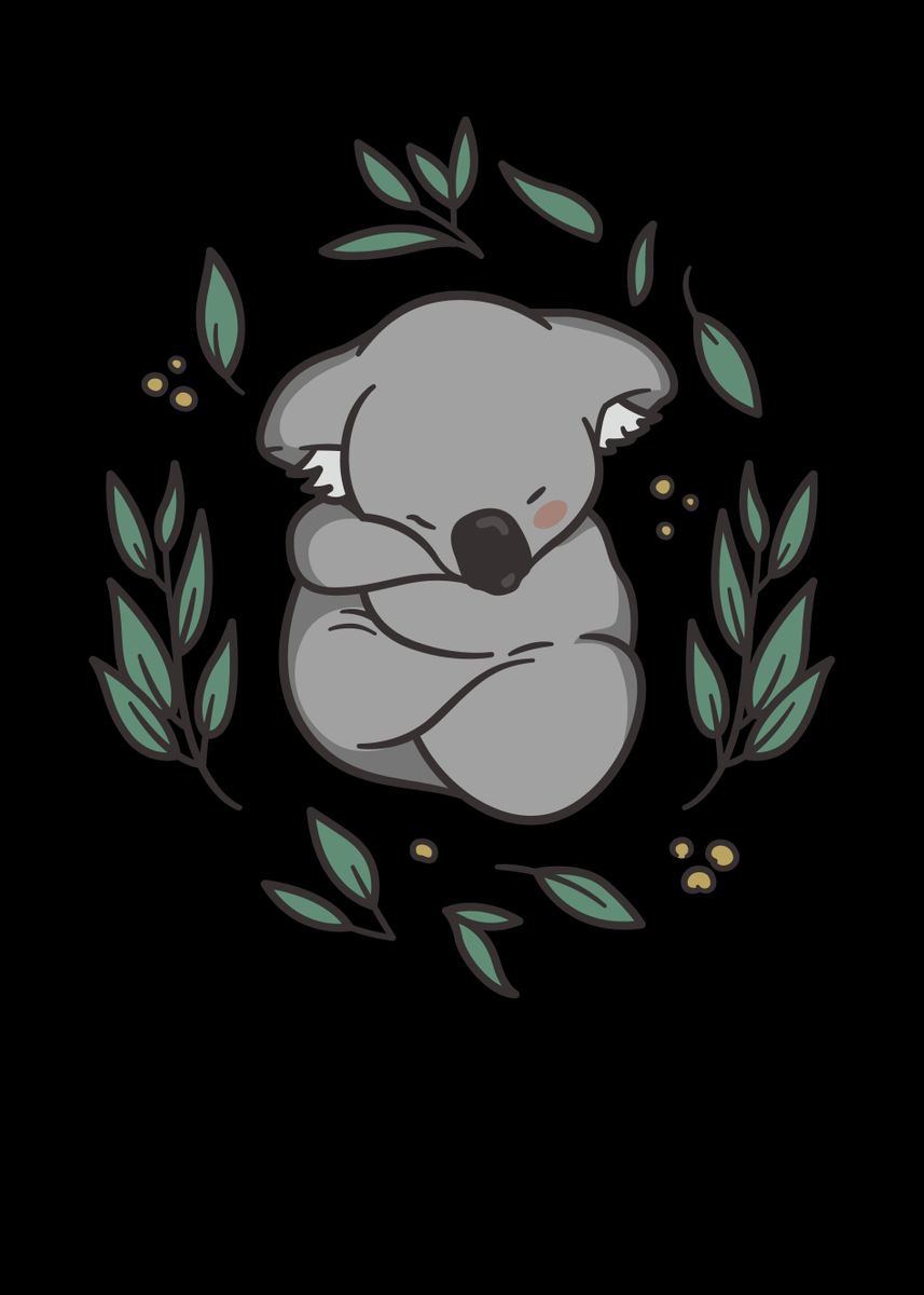 'Koala Cute' Poster by schmugo | Displate