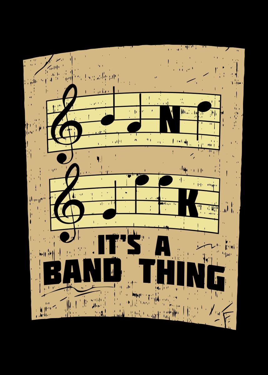 'Its A Band Thing' Poster by Shiva121 | Displate