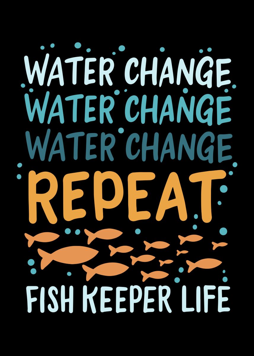 'Water Change Repeat' Poster, picture, metal print, paint by Shiva121 ...