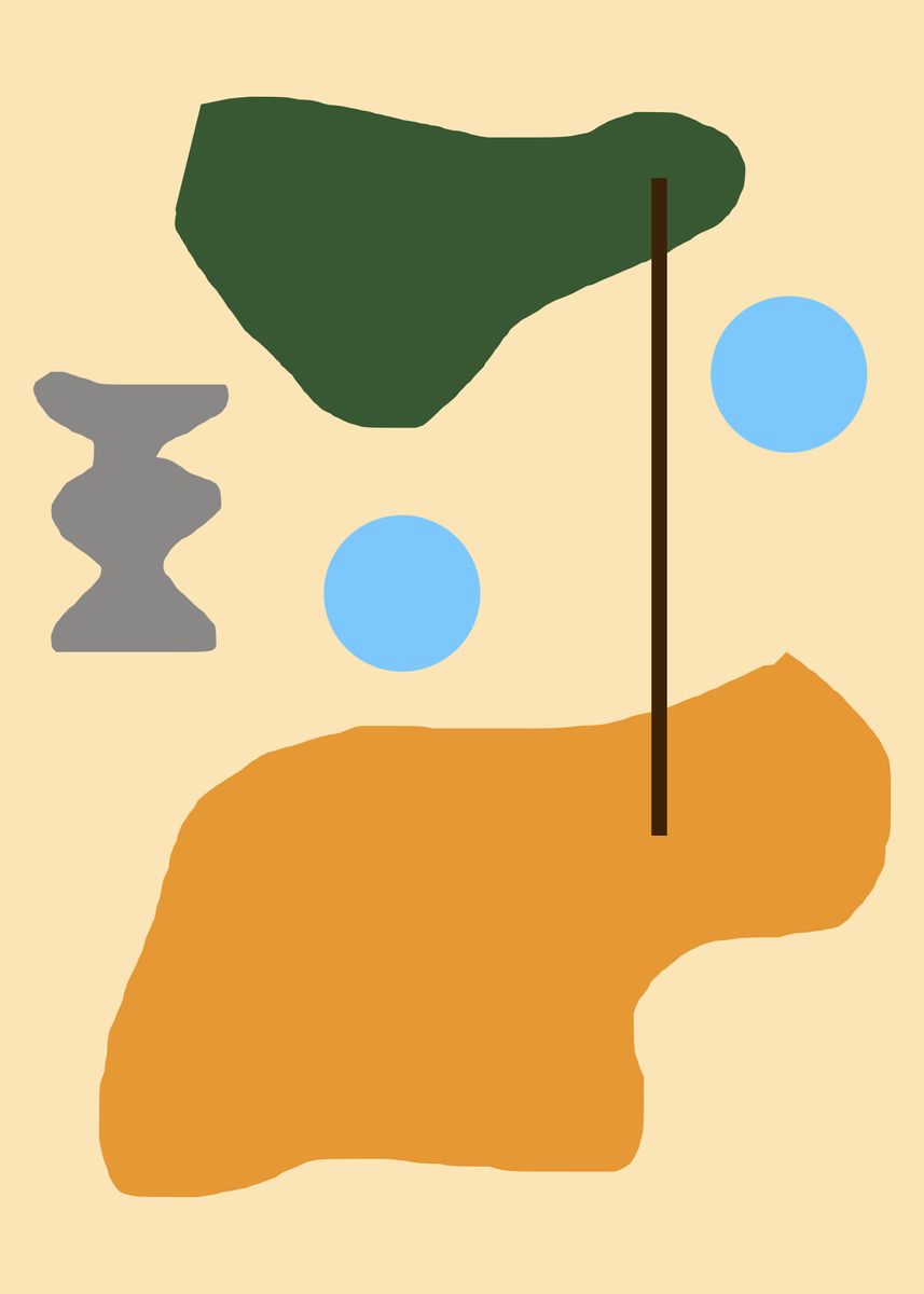 'Number 003' Poster, picture, metal print, paint by Dean Bogdanov ...