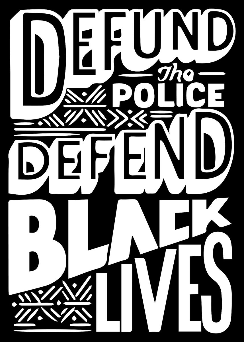 'Defend Black Lives' Poster, picture, metal print, paint by black ...