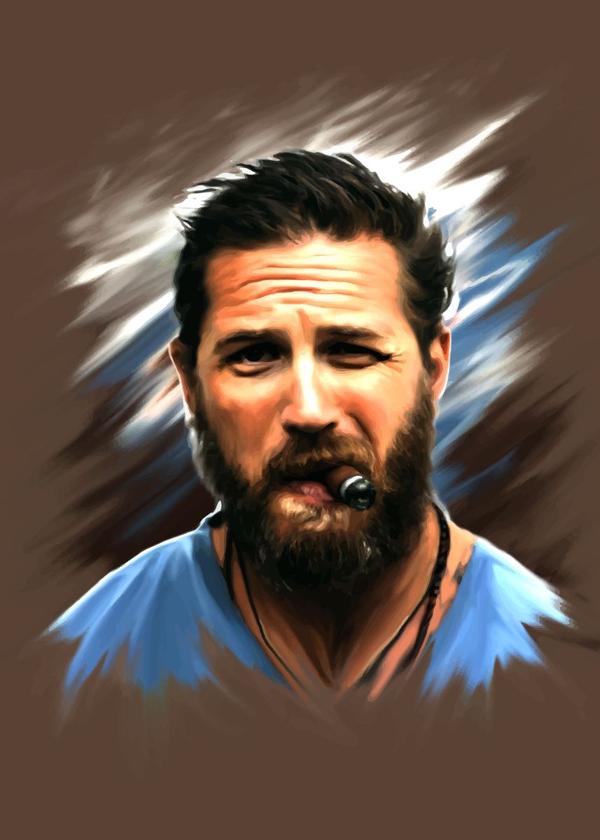 'Tom Hardy ' Poster, picture, metal print, paint by Art Creative | Displate