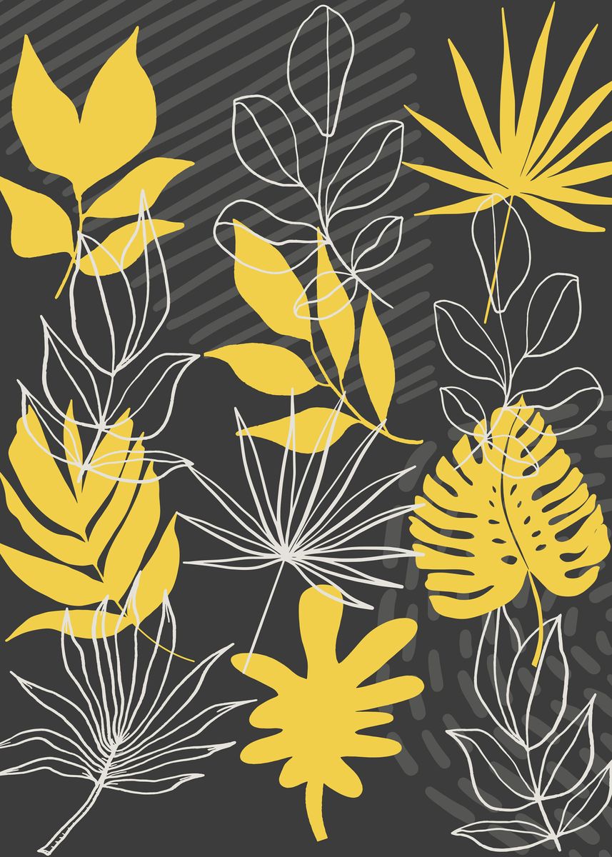 'Botanical Abstract Ten' Poster, picture, metal print, paint by Swan ...