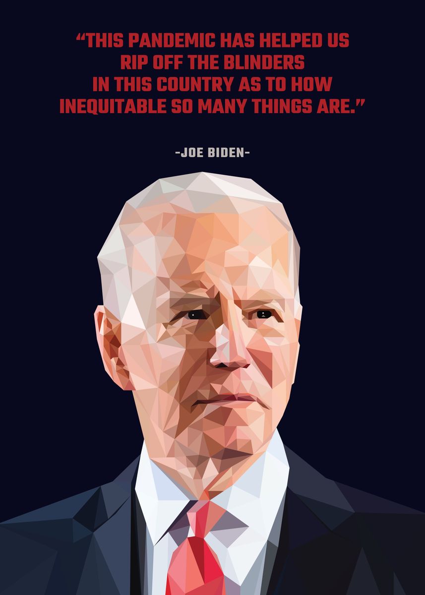 'Joe Biden' Poster, picture, metal print, paint by Yanz Studio | Displate