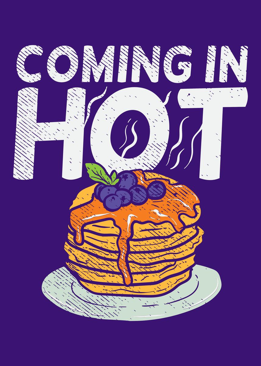 'Buttermilk Pancake Lover' Poster by PiolettaArt | Displate