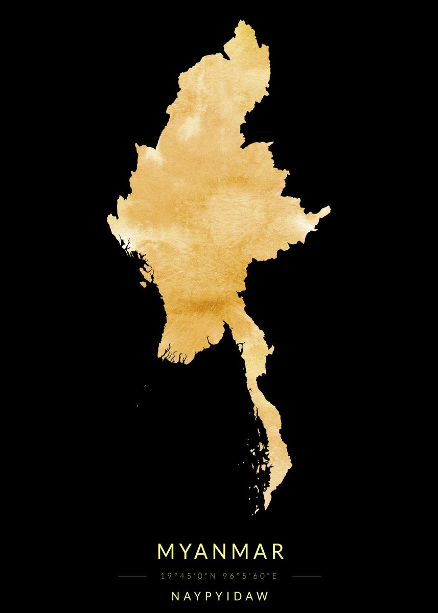 'Myanmar Gold' Poster by Jerhus | Displate
