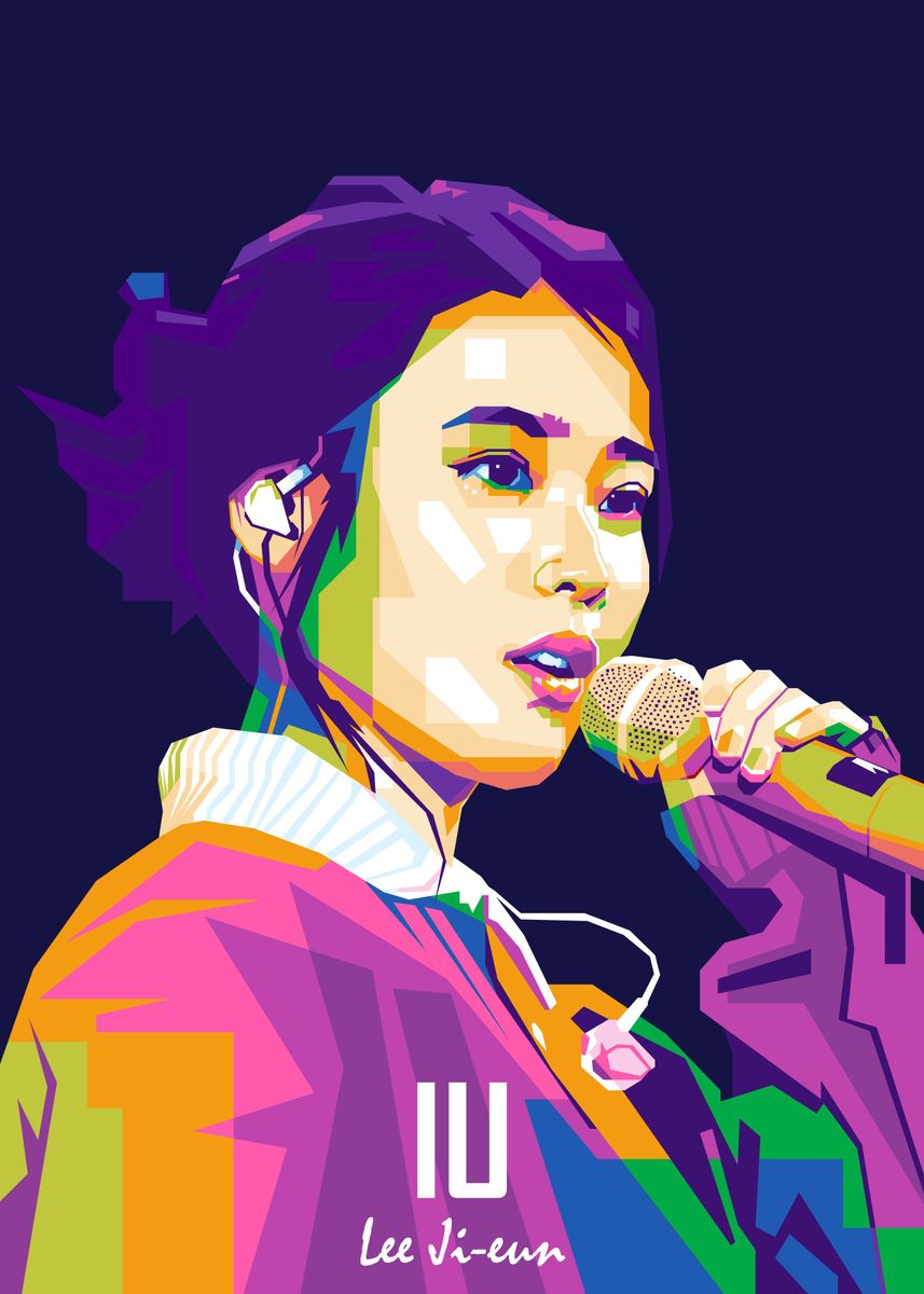 'IU' Poster by Andrian Novaldi | Displate