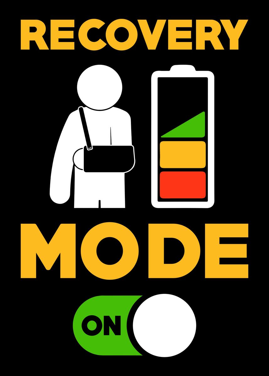 'Recovery Mode On Arm' Poster, picture, metal print, paint by Cooldruck ...