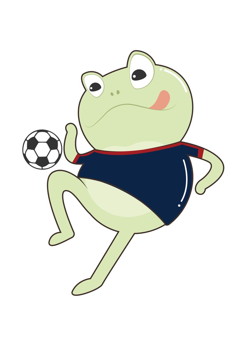 'Frog Soccer ball' Poster, picture, metal print, paint by Markus ...