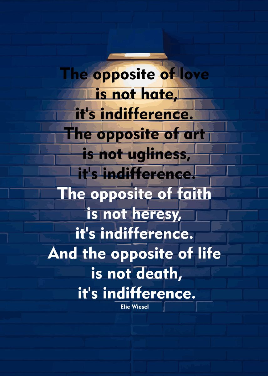 ' The opposite of love ' Poster, picture, metal print, paint by Green ...