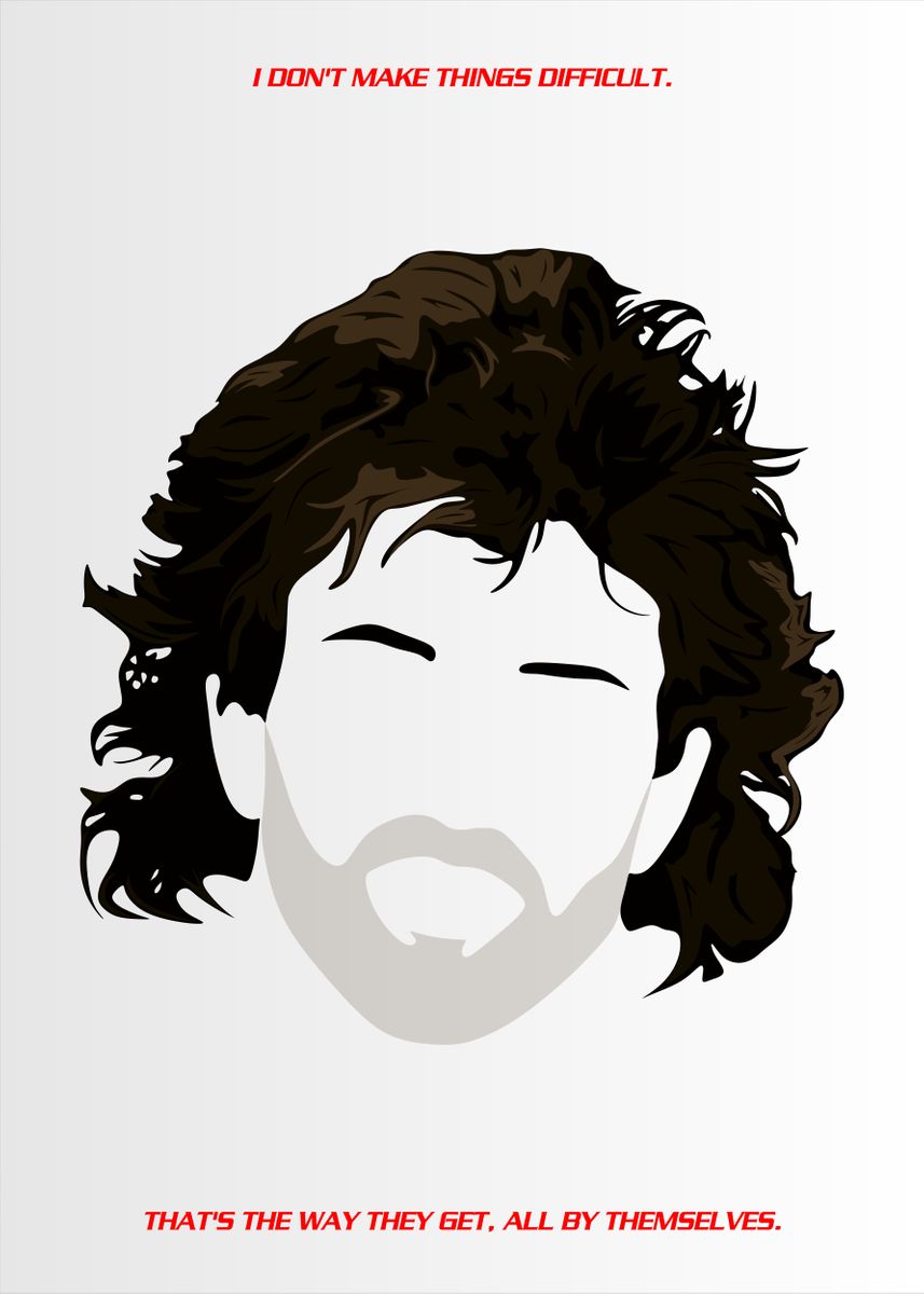 'Im not difficult' Poster by Josh B | Displate