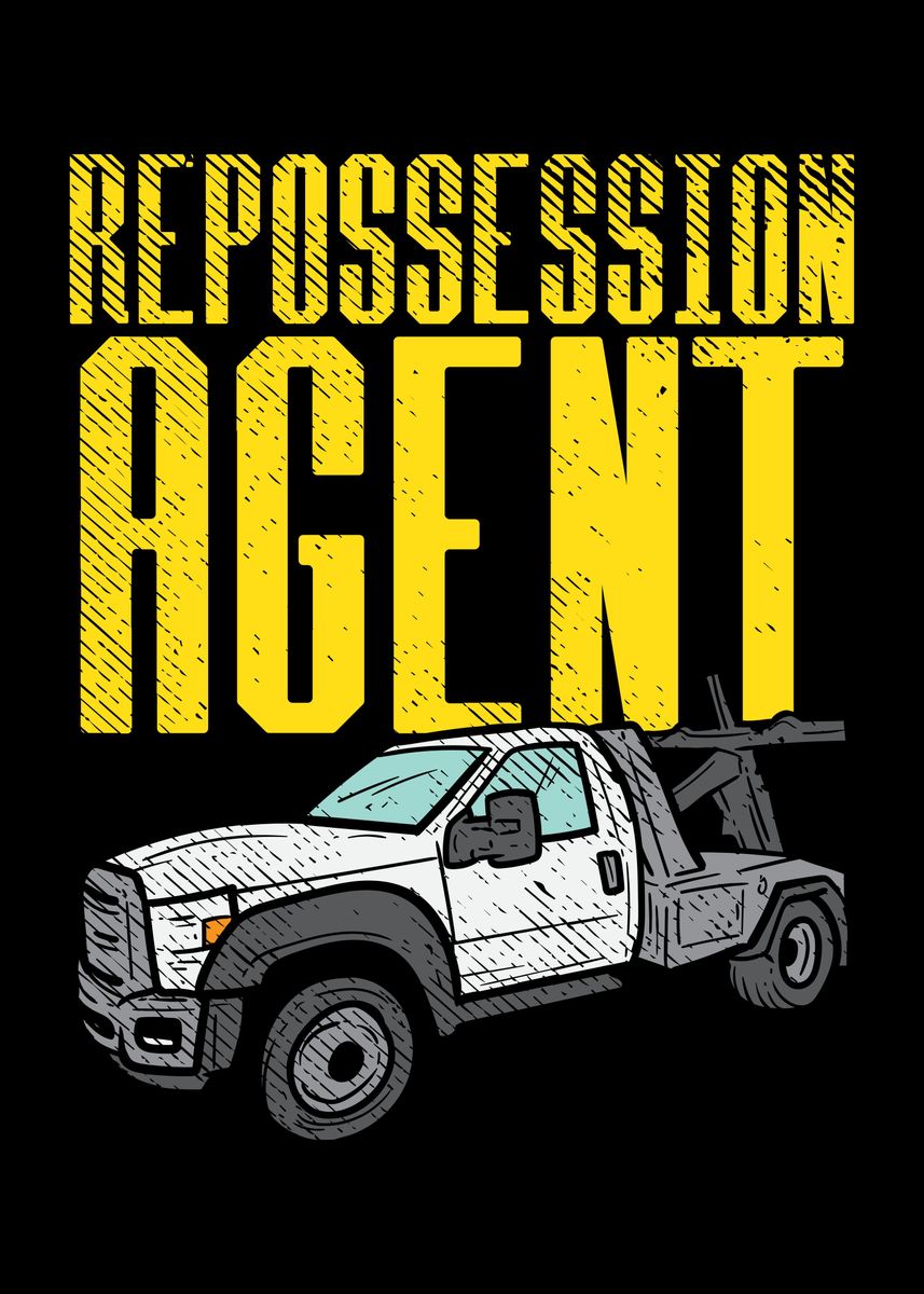 'Repossession Agent' Poster by Uwe Seibert | Displate