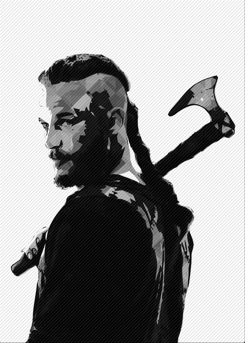 'Ragnar Lothbrok' Poster by D A N | Displate