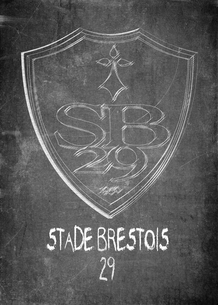 'Stade Brestois 29' Poster, picture, metal print, paint by AD art ...