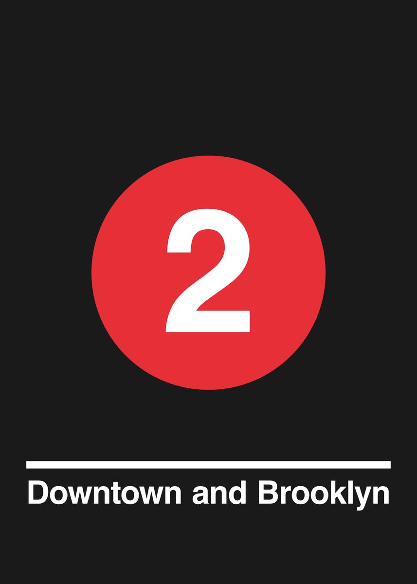 'New York Subway Line 9' Poster, picture, metal print, paint by Fakun ...