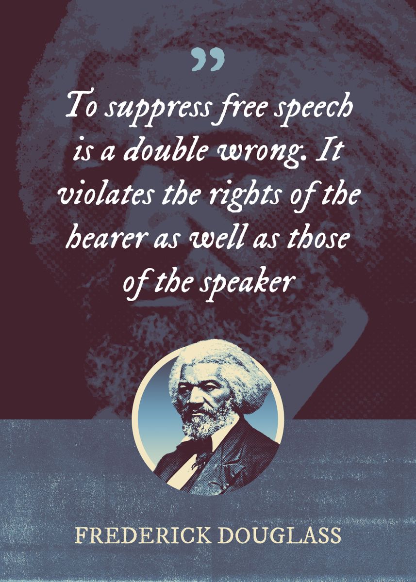 'To suppress free speech is' Poster by Syahrasi | Displate