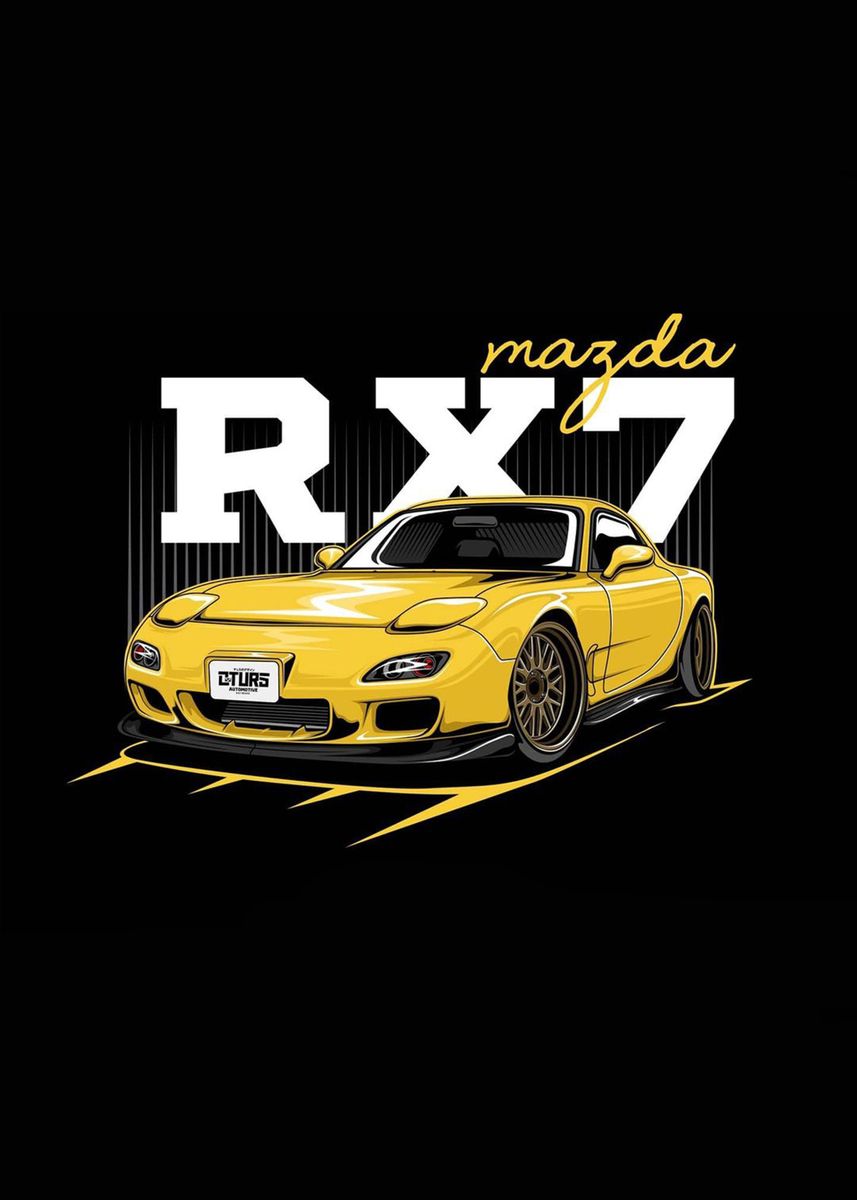'Mazda RX7' Poster by artH | Displate