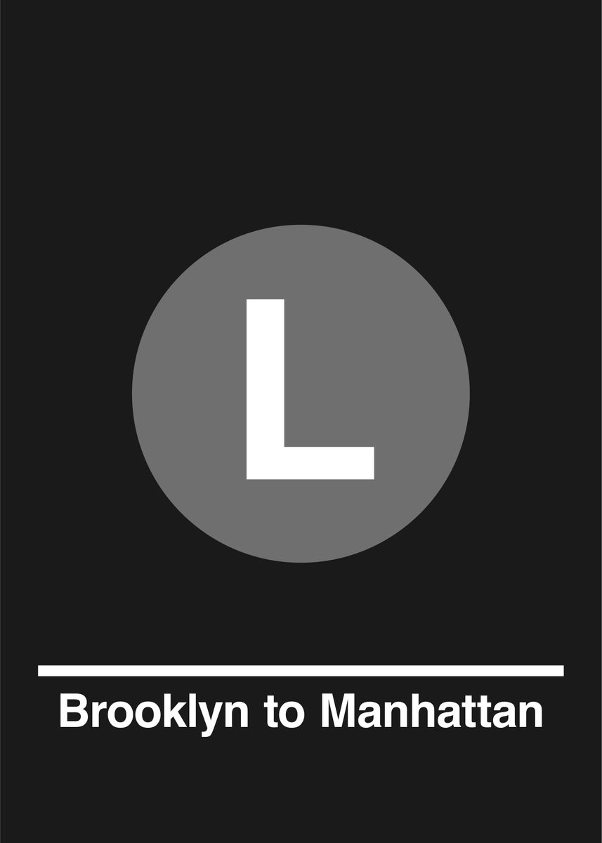 'New York Subway Line 8' Poster by Fakun | Displate
