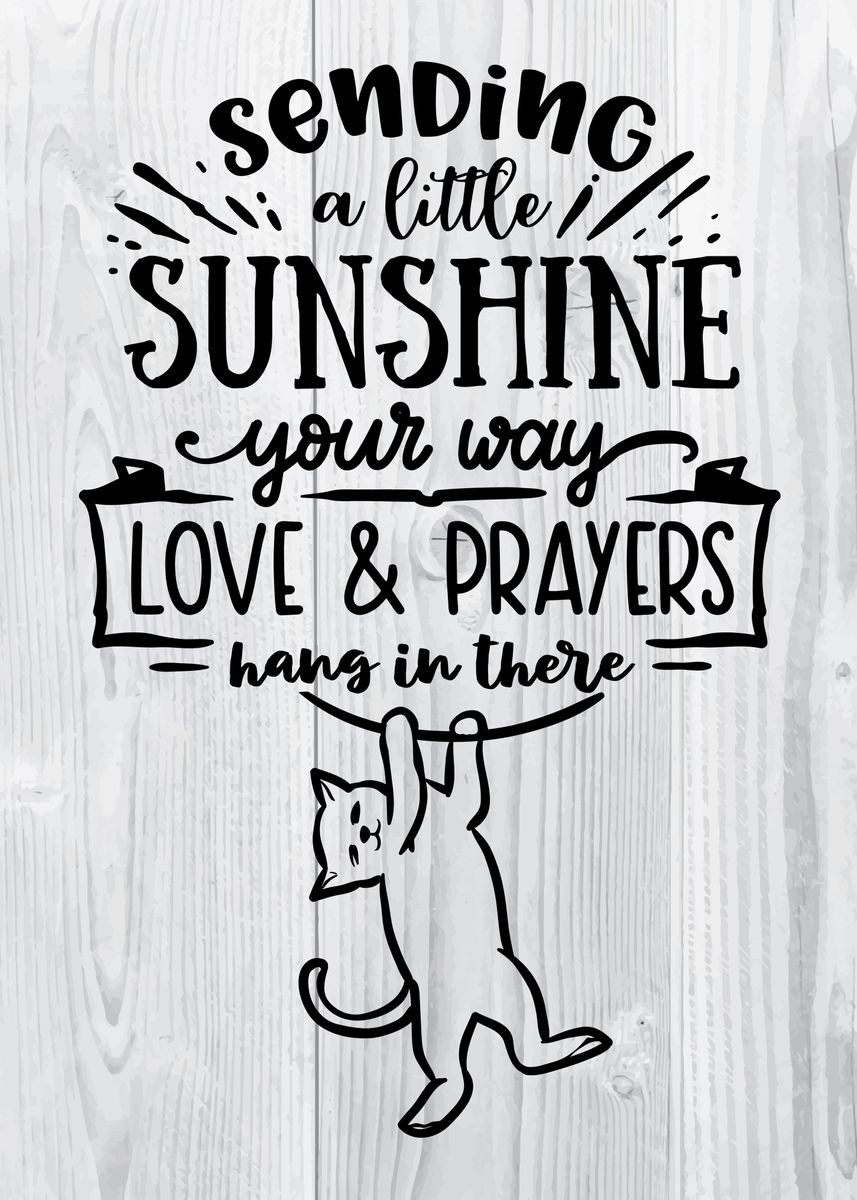 'Sending a little sunshine' Poster by beardavila | Displate