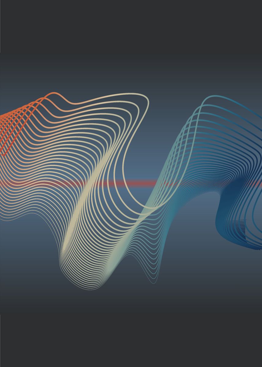 'Threshold Moments Line Art' Poster, picture, metal print, paint by ...