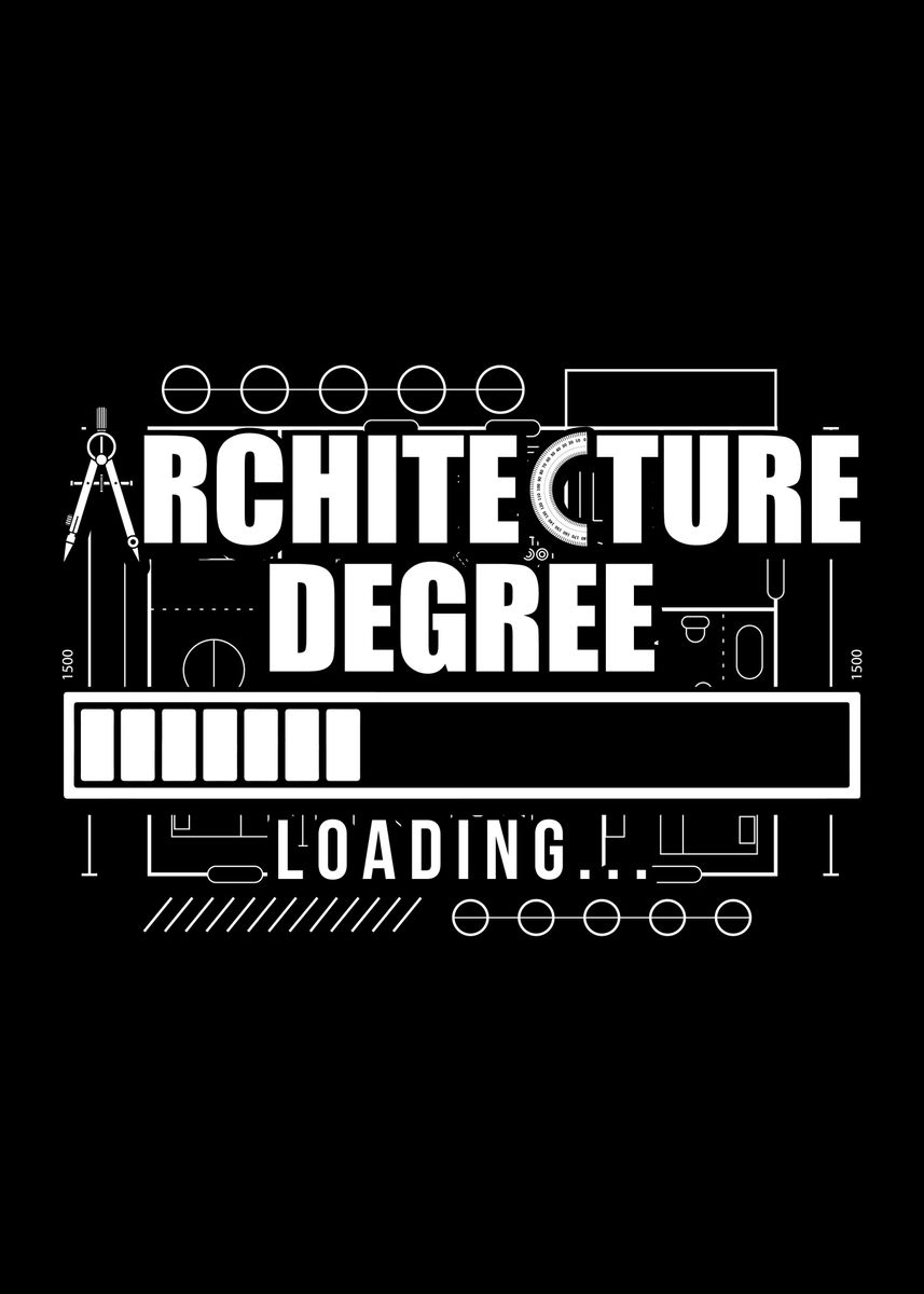 'Architecture Student Gift' Poster, picture, metal print, paint by TW ...