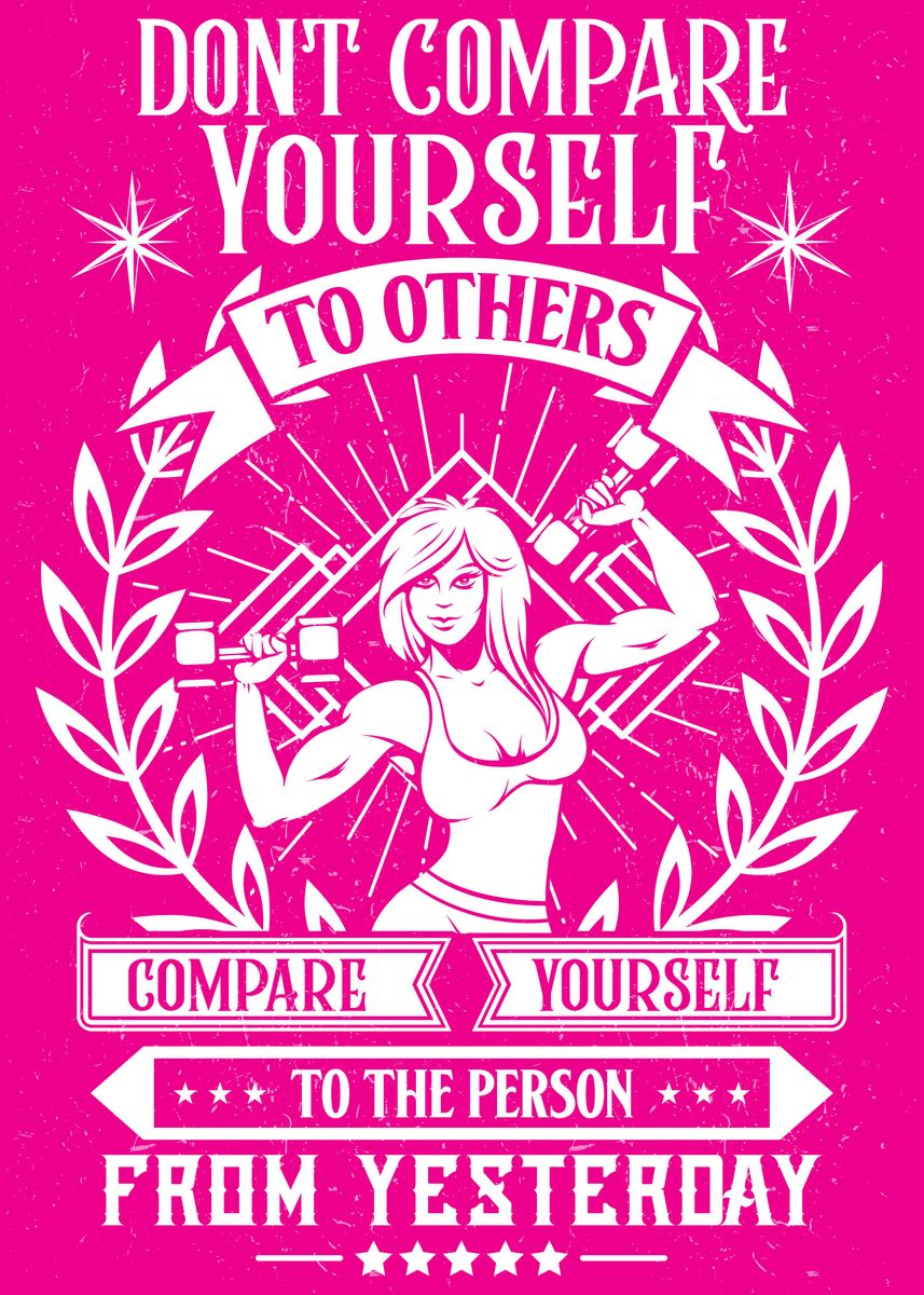 'Gym Fitness Woman Girl' Poster, picture, metal print, paint by Saphira ...