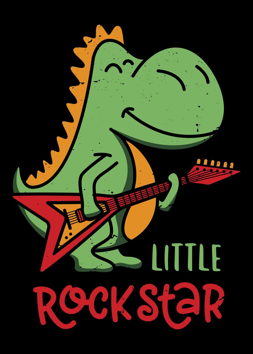 'Little Rockstar' Poster by John DonJoe | Displate