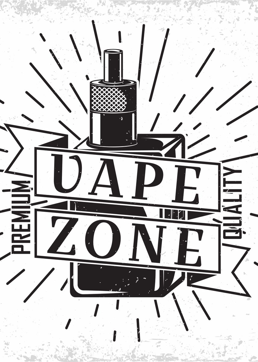 'Vape' Poster, picture, metal print, paint by Motivation ManiaC | Displate