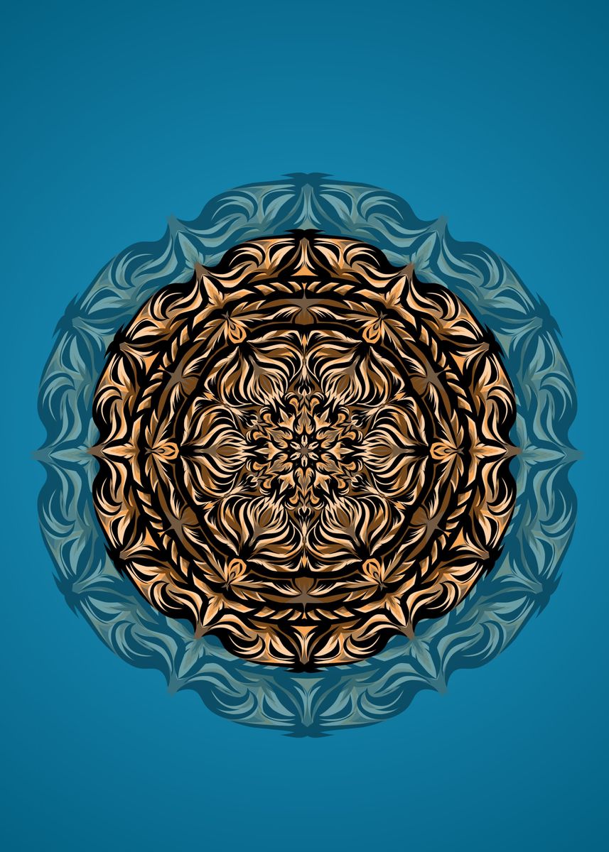 'mandala design' Poster, picture, metal print, paint by Angga widodo ...