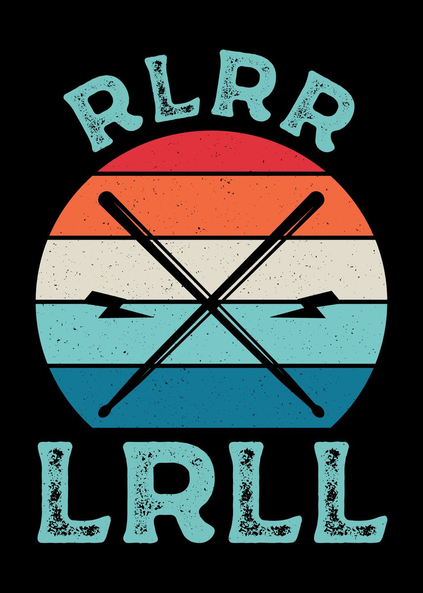 'Rlrr Lrll Funny Drummer' Poster, picture, metal print, paint by ...