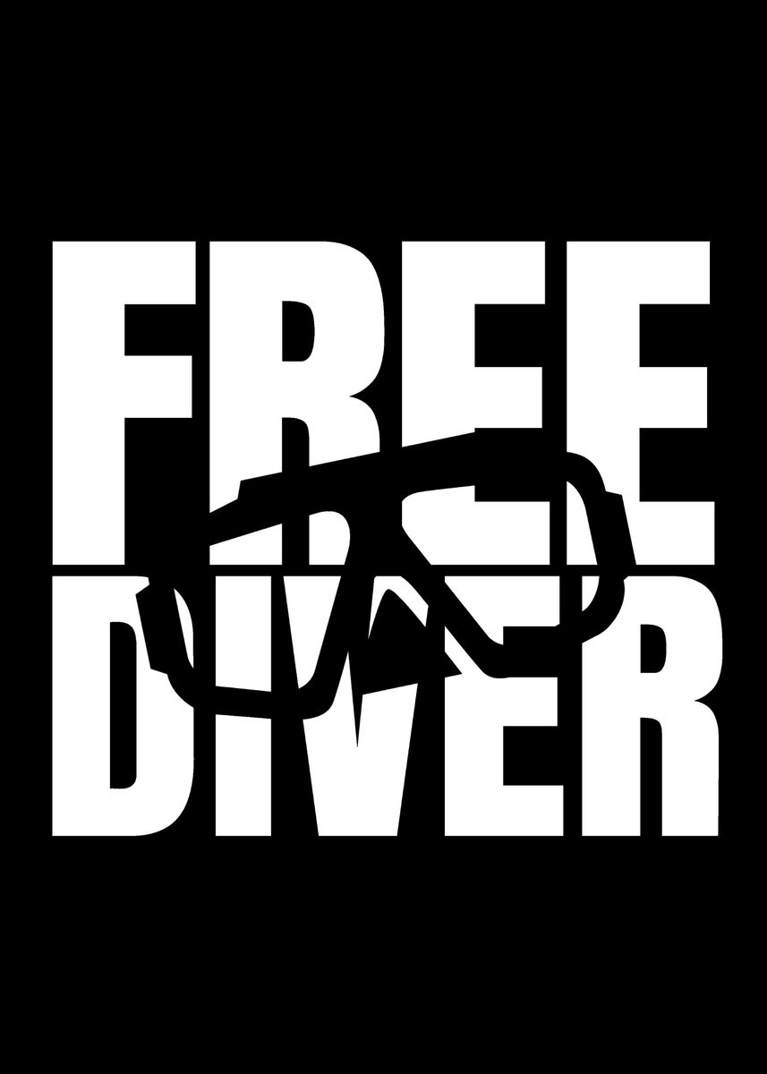 'Freediver' Poster by dr3designs | Displate