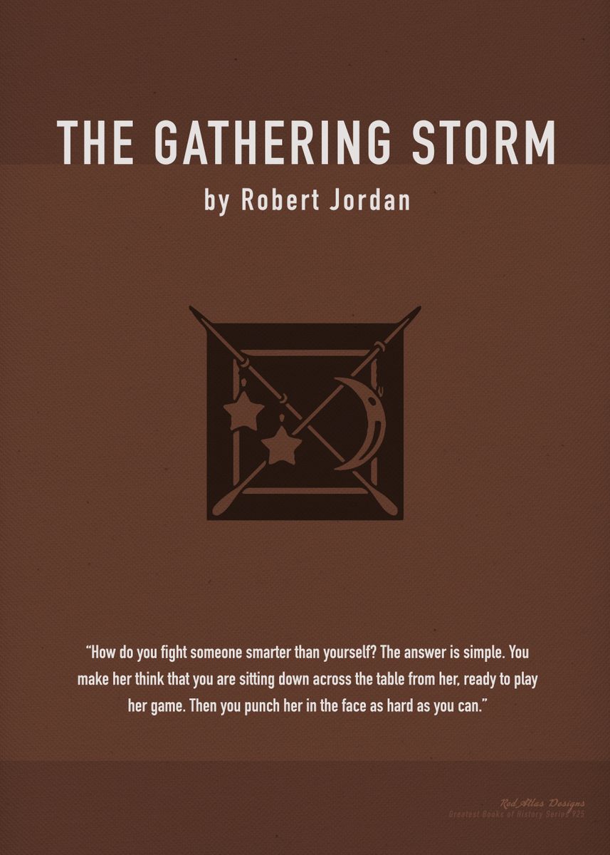 'The Gathering Storm Book' Poster, picture, metal print, paint by ...