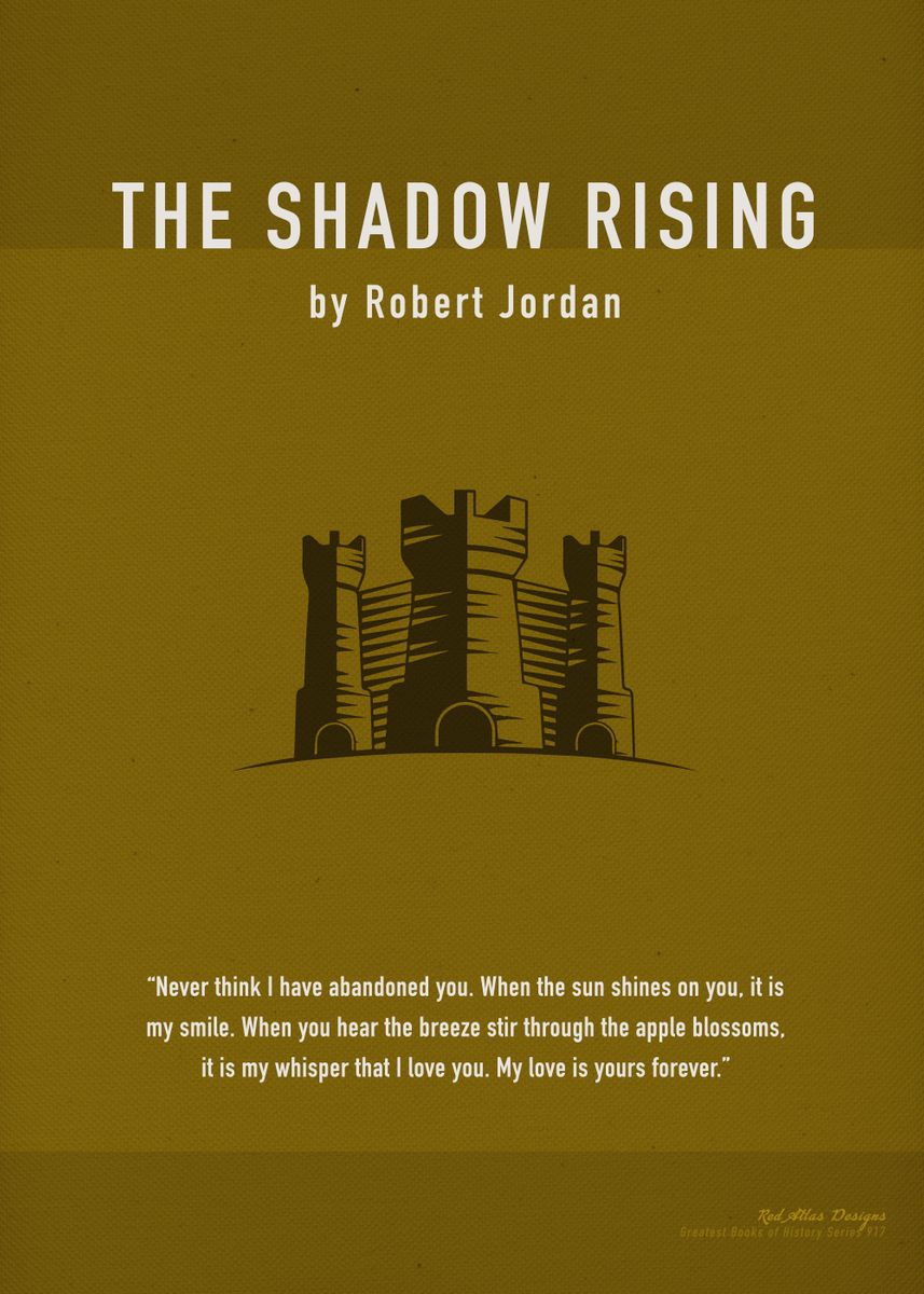 'The Shadow Rising Book Art' Poster, picture, metal print, paint by ...